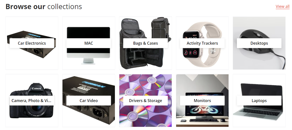 Collection list section – Swissuplabs