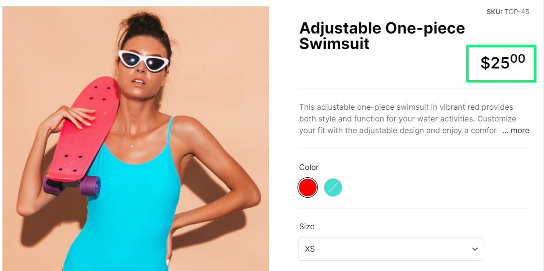 How to set the price symbol to be superscript? – Swissuplabs