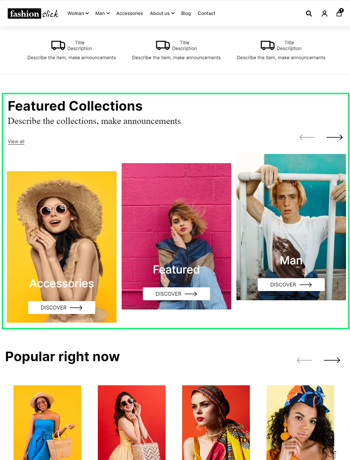 Collection list section – Swissuplabs
