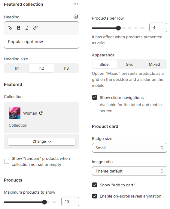 Featured collection section – Swissuplabs