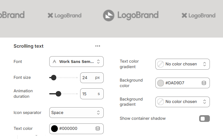 Scrolling text section – Swissuplabs