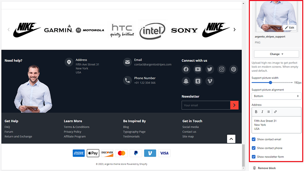 Footer section – Swissuplabs